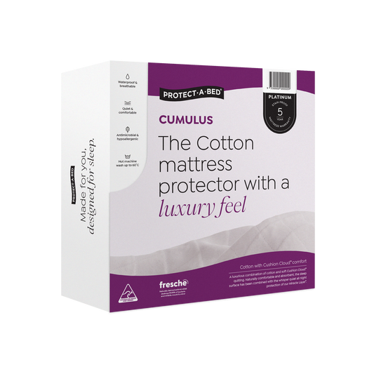 Cumulus™ Cotton Jacquard Fitted Waterproof Mattress Protector