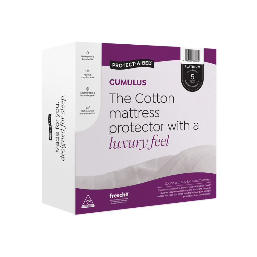 Cumulus™ Cotton Jacquard Fitted Waterproof Mattress Protector